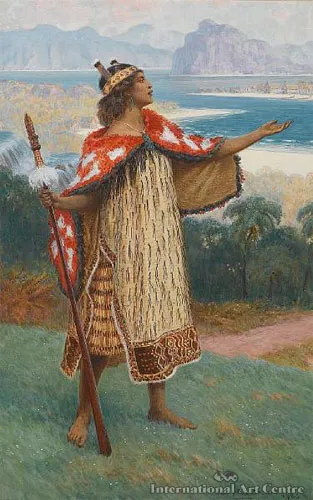 Maori Girl in the Bay of Islands & Maori Man Playing the Putorino - A ...