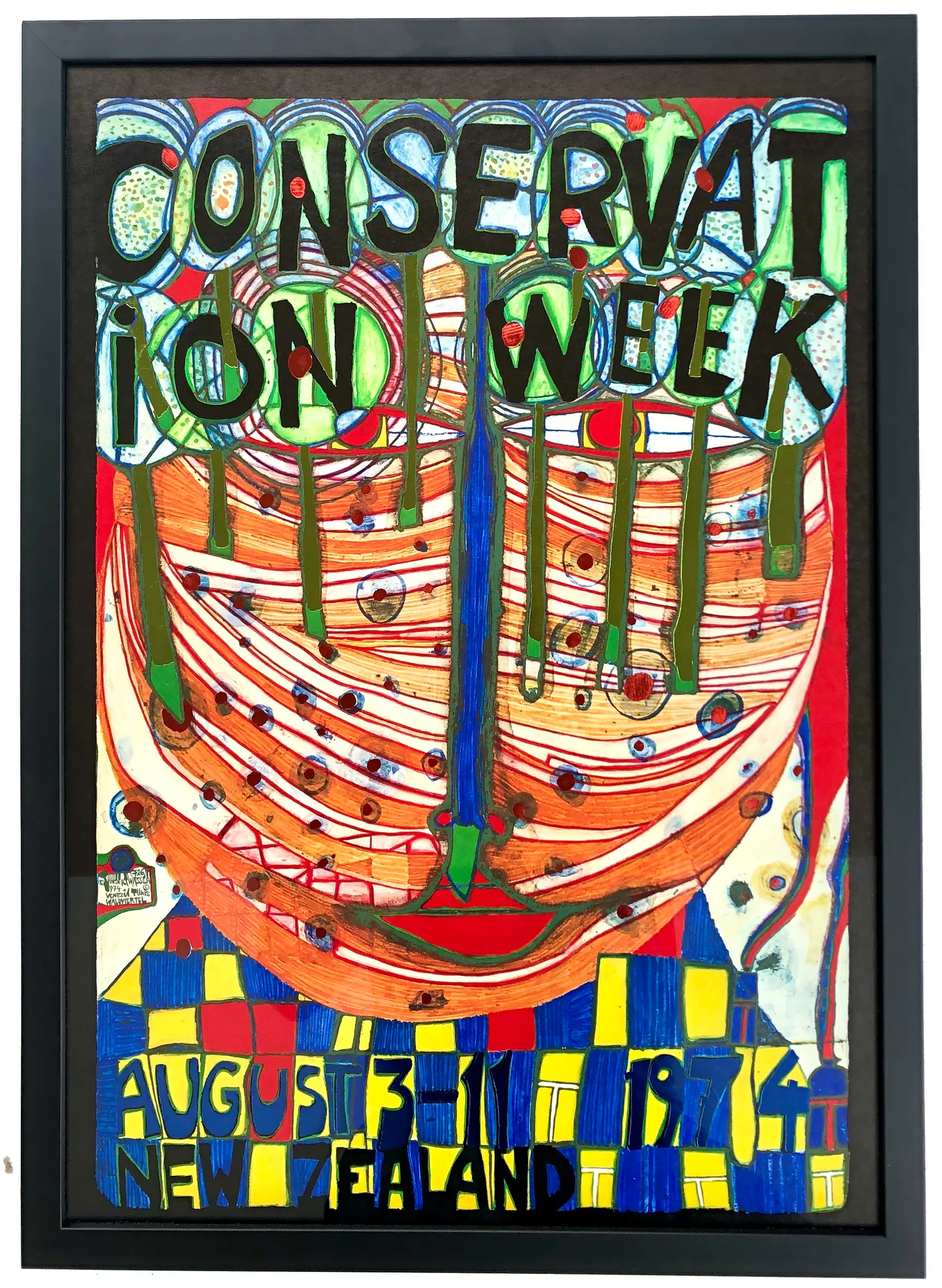 FRIEDRICH HUNDERTWASSER (Austrian 1928 - 2000), Conservation Week, 1974 ...