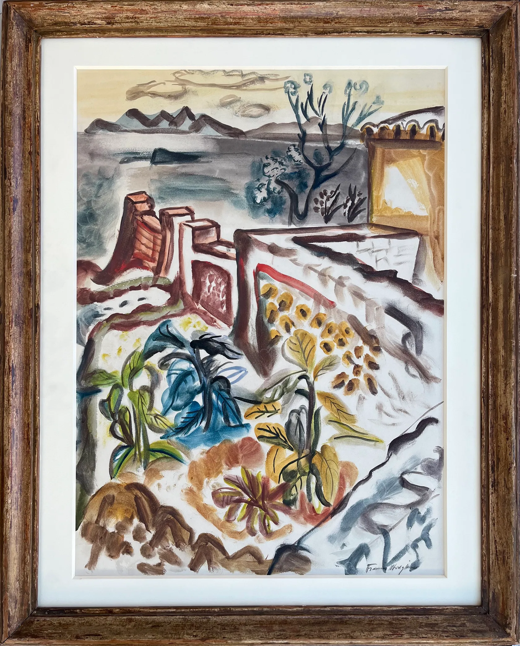 FRANCES HODGKINS (1869 - 1947) - Terrace Garden, Ibiza, c. 1933 ...