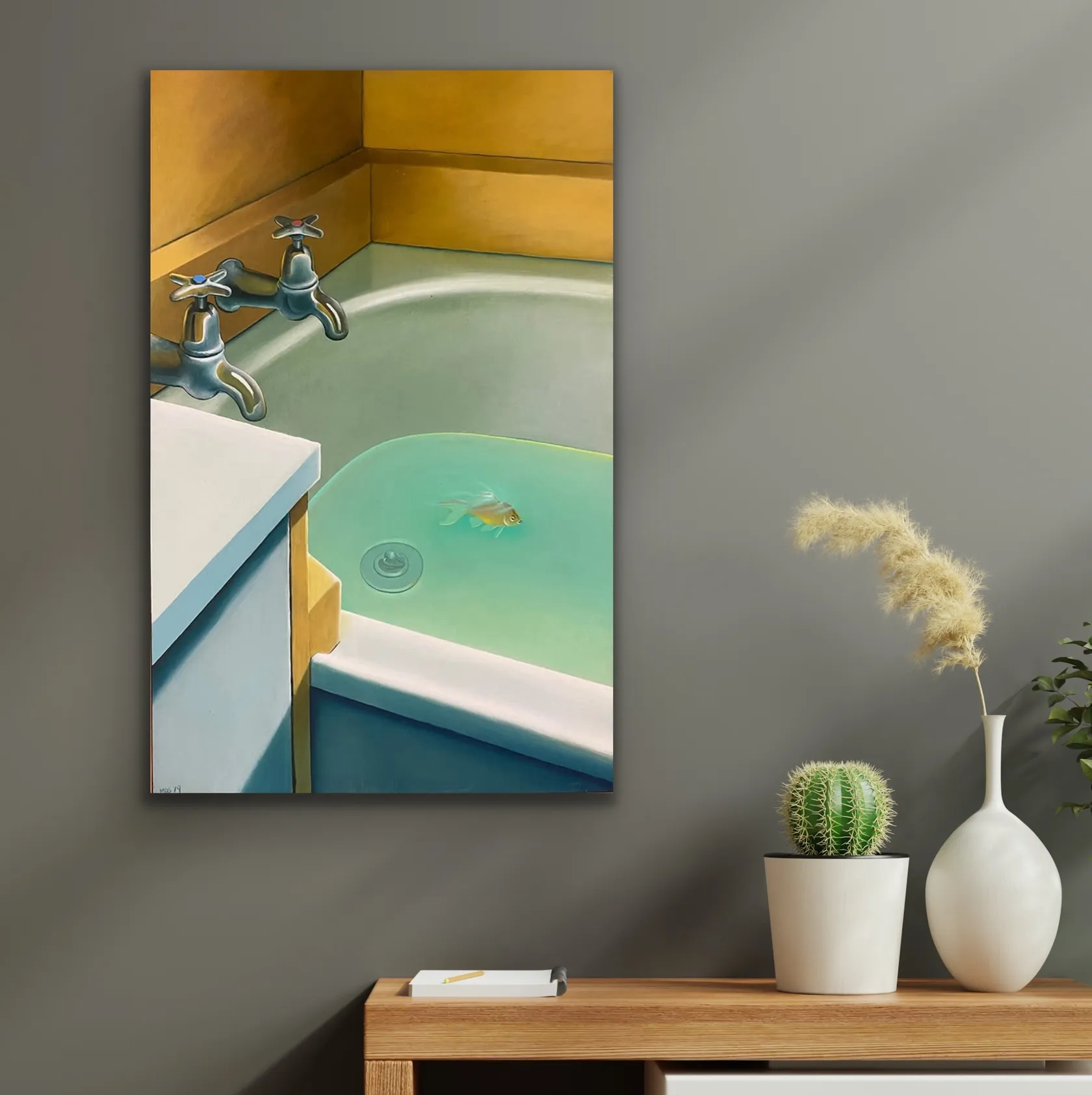 MICHAEL SMITHER (b. 1939) - Goldfish in the Bath | International Art Centre