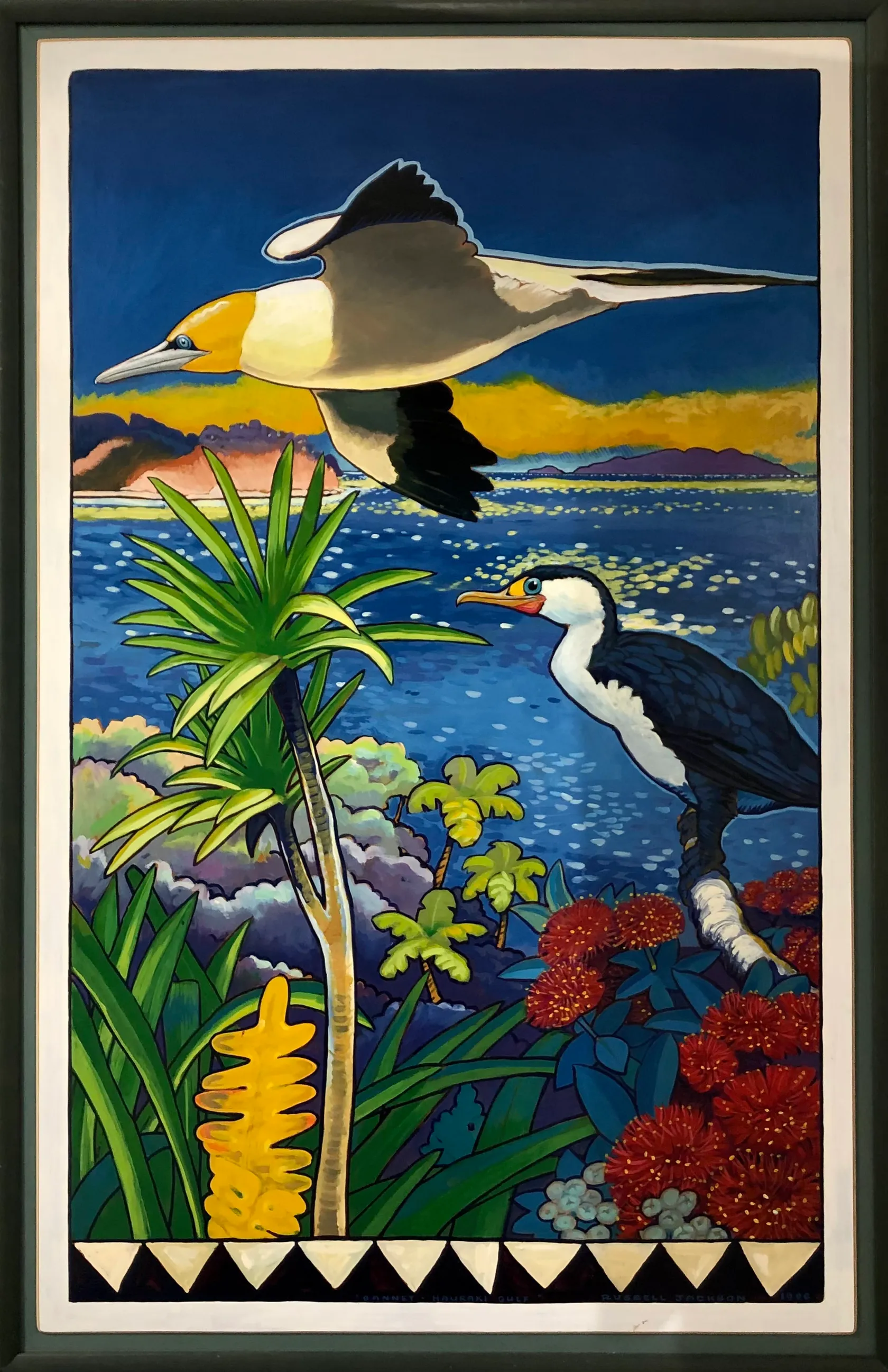 RUSSELL JACKSON (b. 1947) - Gannet, Hauraki Gulf (and Shag ...