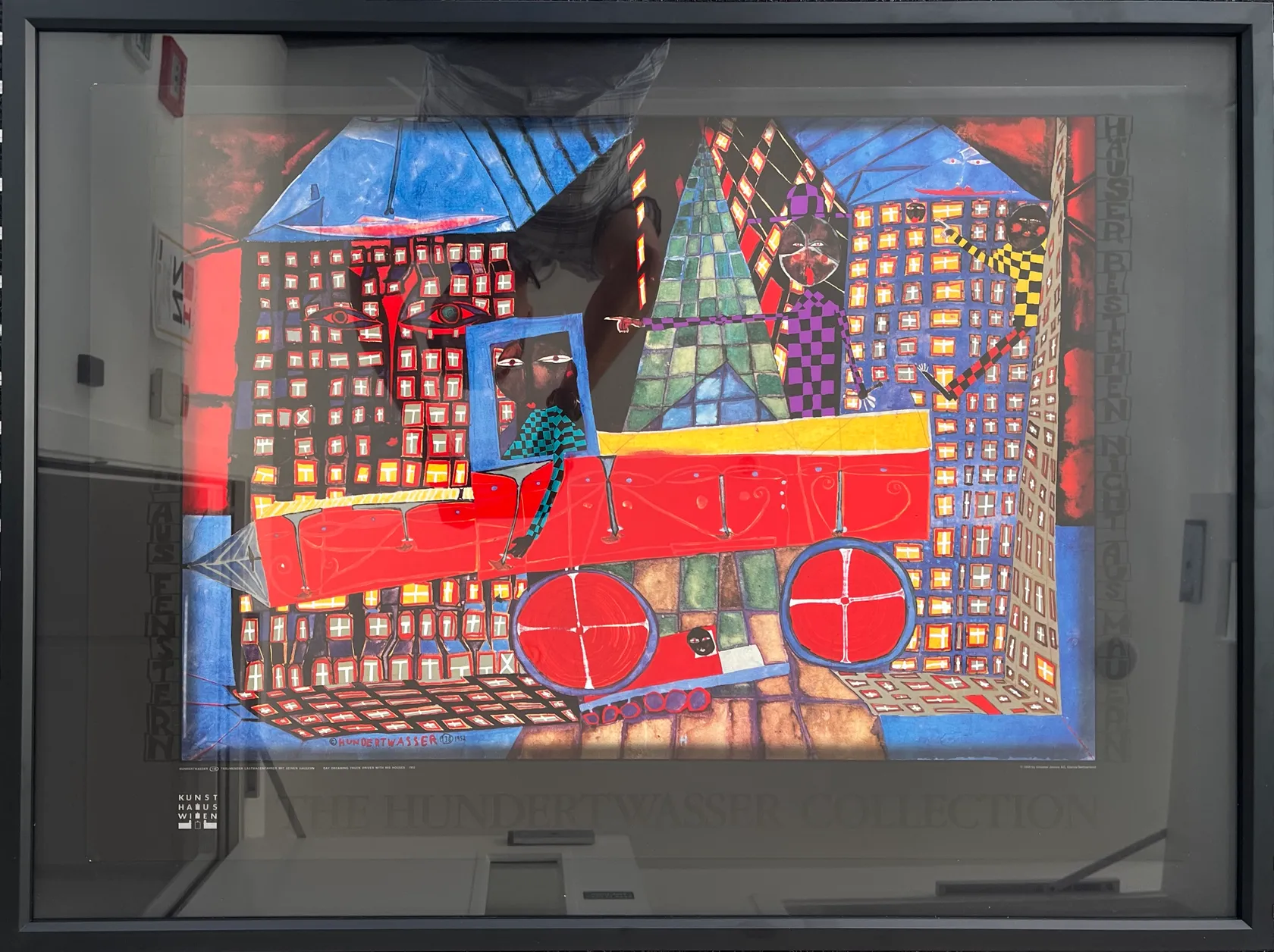 FREDERICK HUNDERTWASSER, Day Dreaming Truck Driver with His Houses ...