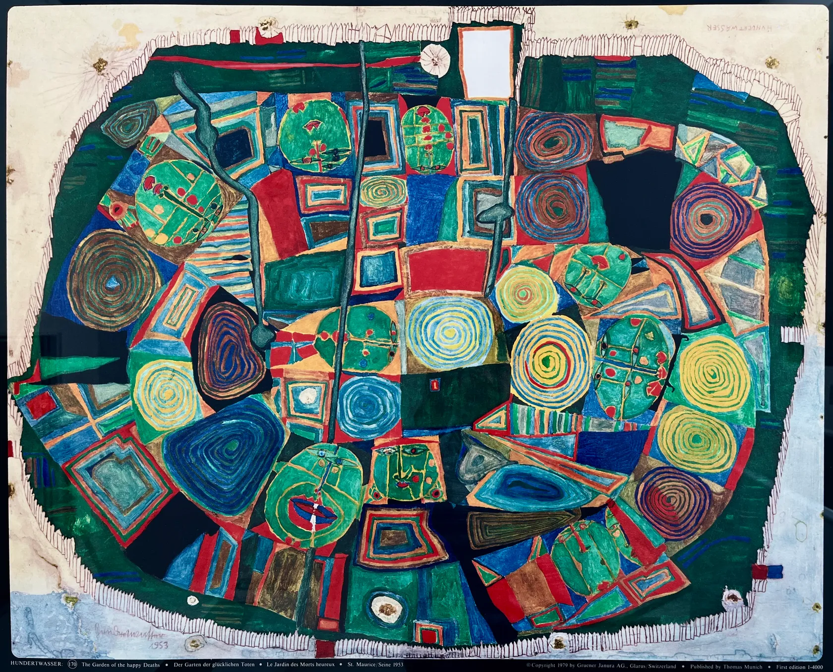 FREDERICK HUNDERTWASSER, The Garden of the Happy Deaths | International ...