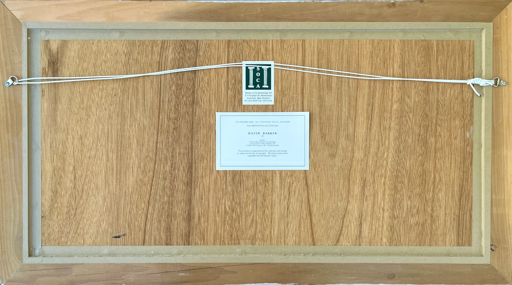 DAVID BARKER - Iron Walls, Alaska | International Art Centre