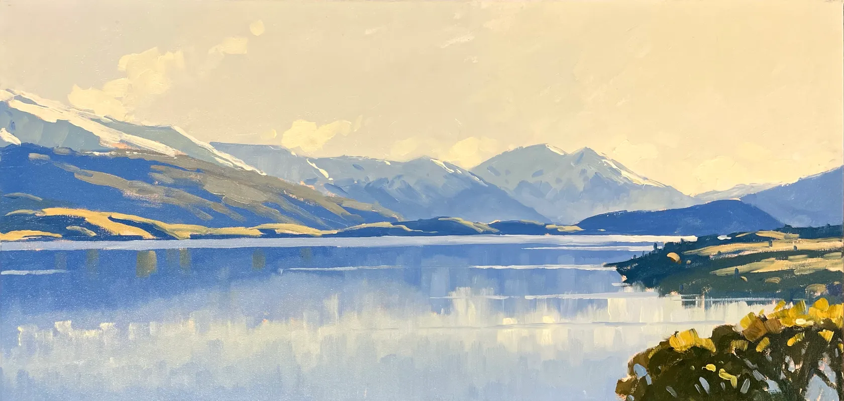 SIMON WILLIAMS (b. 1961) - Morning, Glendhu Bay, Wanaka Triptych ...