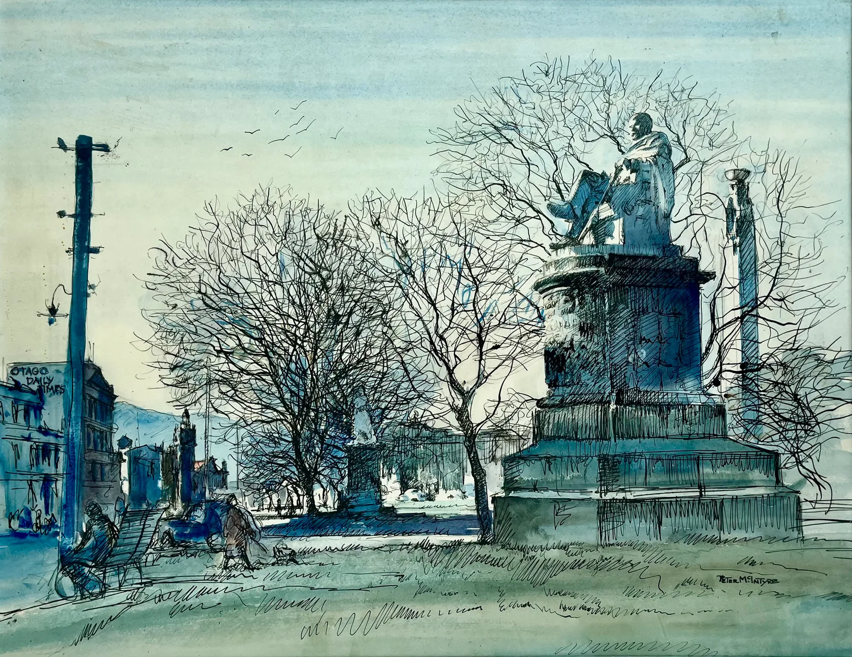 PETER MCINTYRE - Statue of the Rev Dr Donald Stuart, Queens Gardens ...
