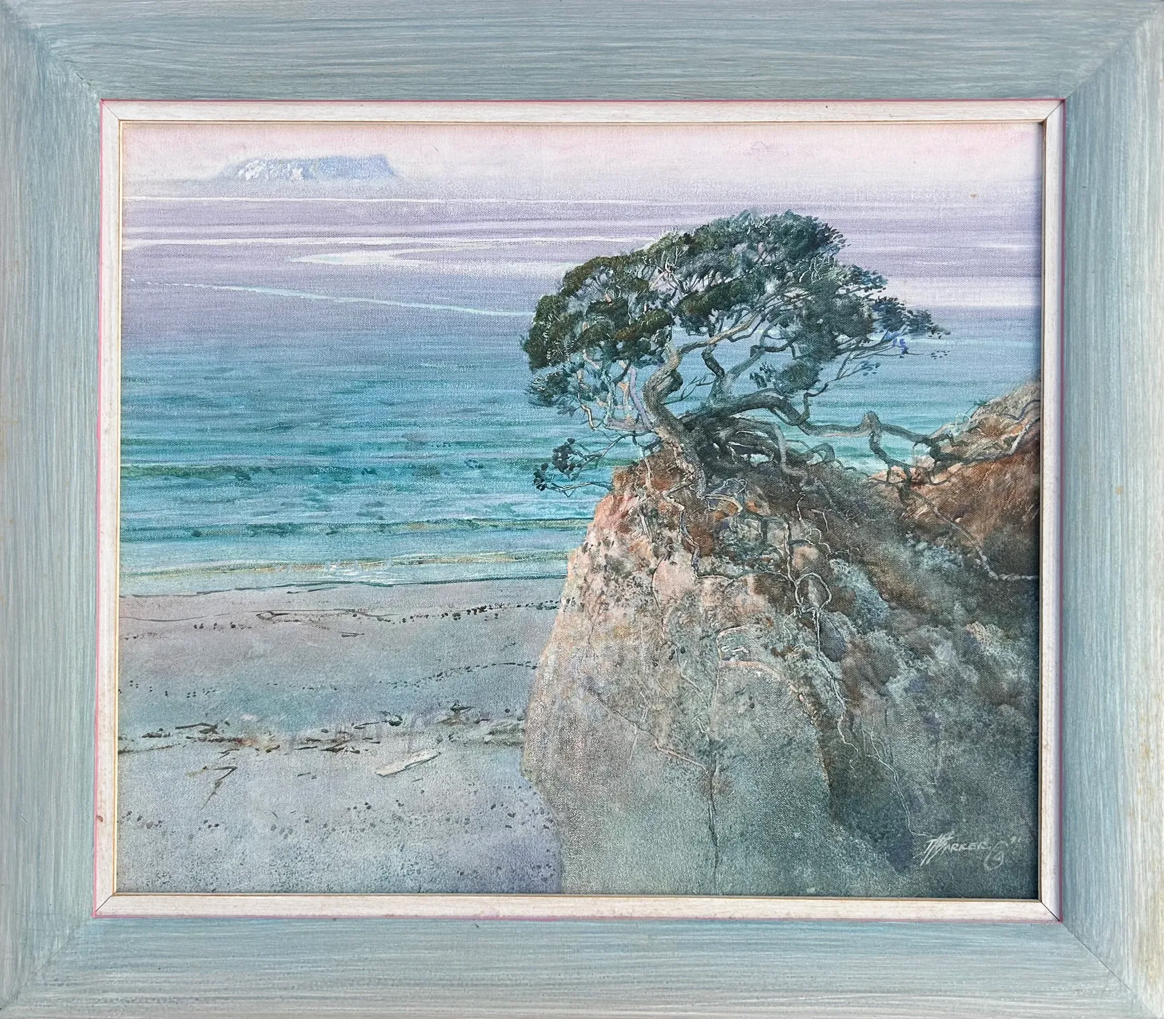 DAVID BARKER - 2x Pohutukawa Tree above the Gulf | International Art Centre