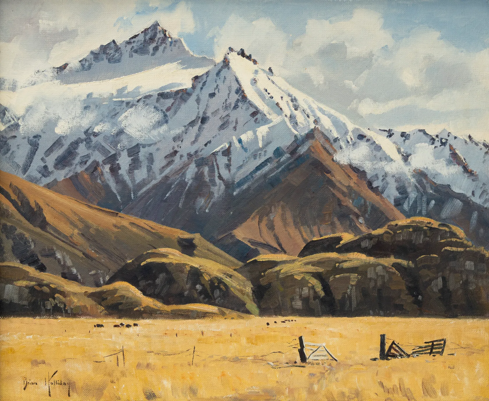 BRIAN HALLIDAY - Black Peak, Matukituki Valley | International Art Centre