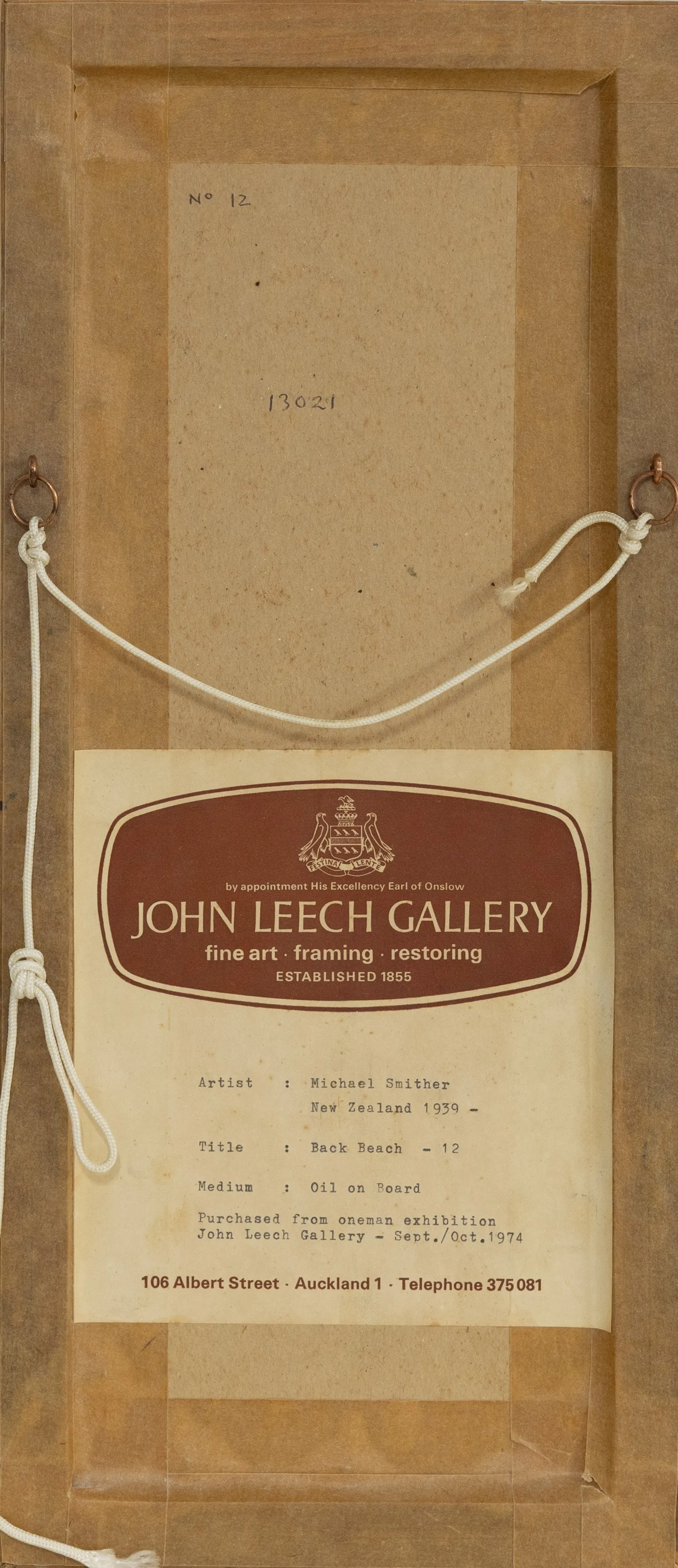 MICHAEL SMITHER - Back Beach - 12 | International Art Centre