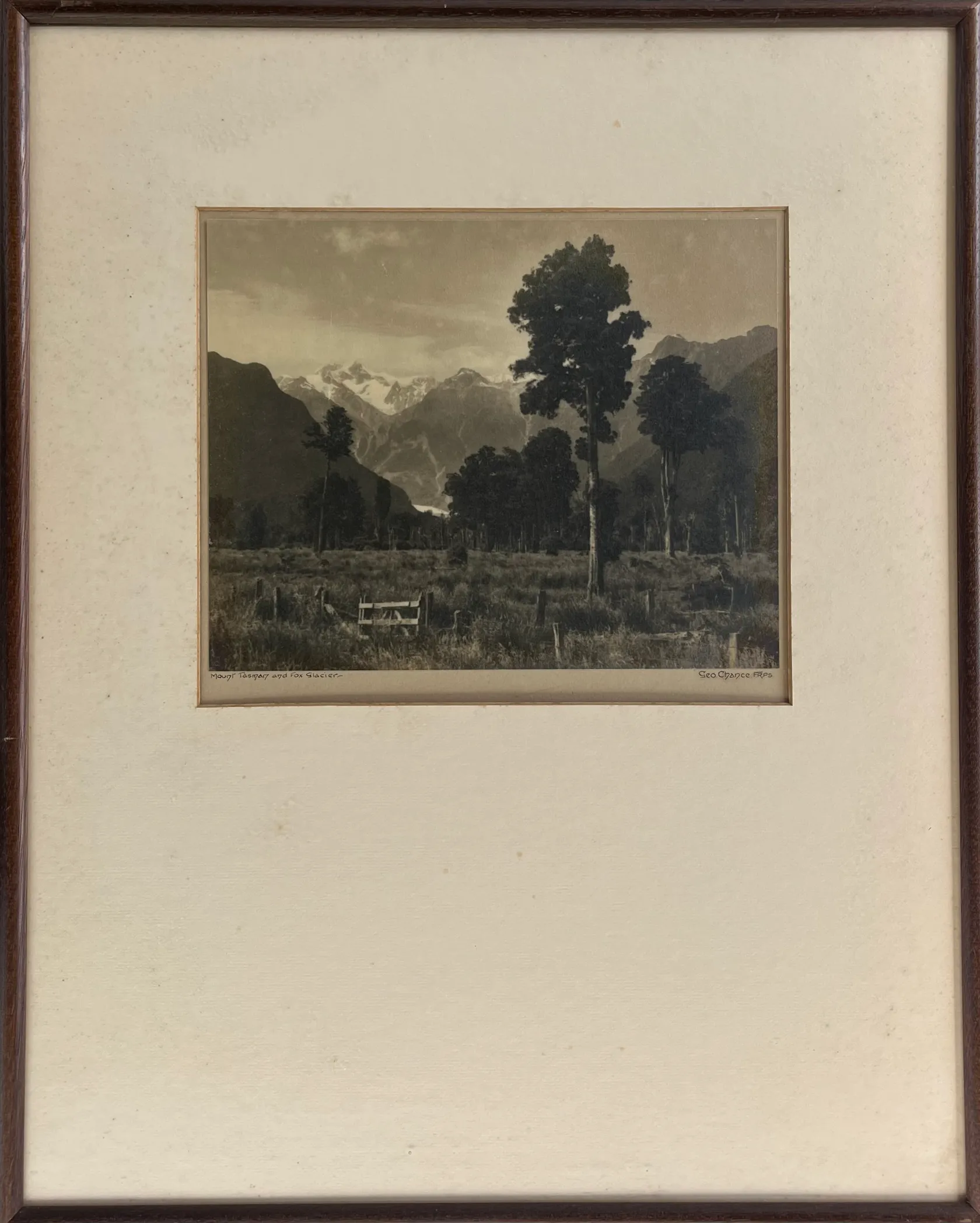 GEORGE CHANCE - Mount Tasman and Fox Glacier | International Art Centre