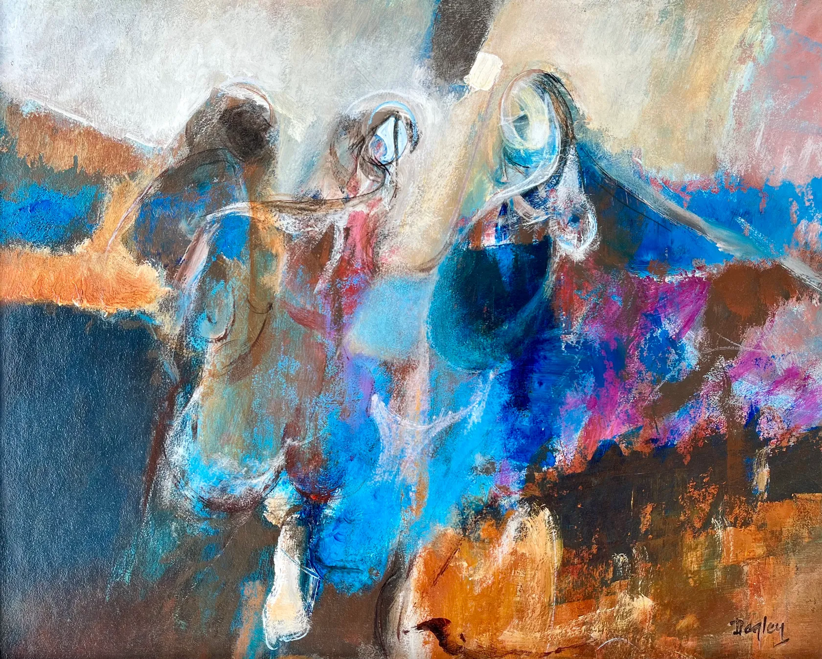 ARTHUR DAGLEY - Figures in Landscape NO'4 | International Art Centre
