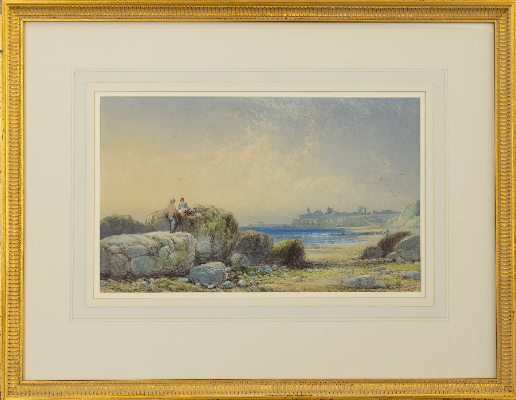 THOMAS HARPER - A Picnic Near Tynemouth on the Northumbrian Coastline ...