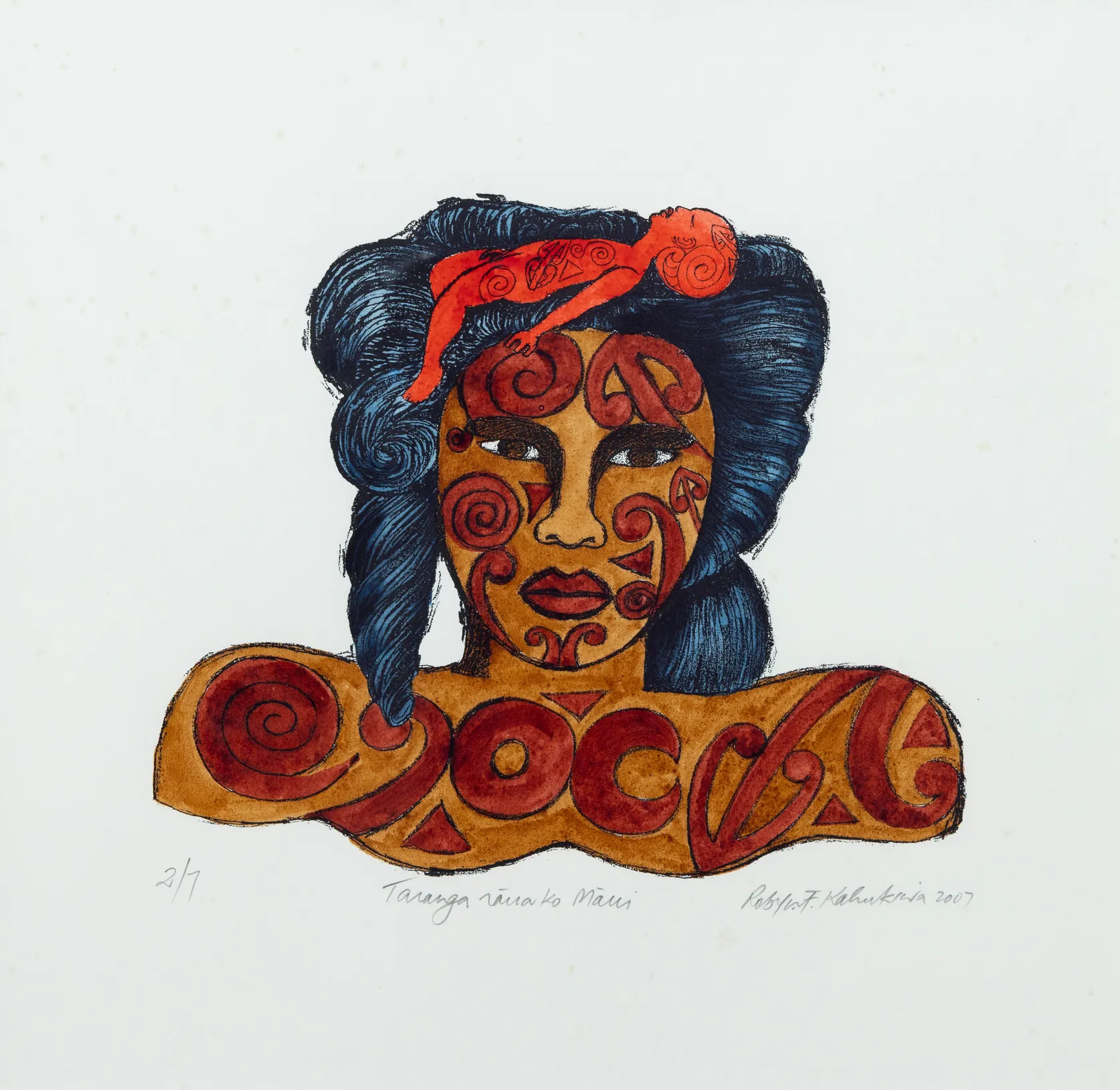 ROBYN KAHUKIWA - Taranga Raua Ko Maui | International Art Centre
