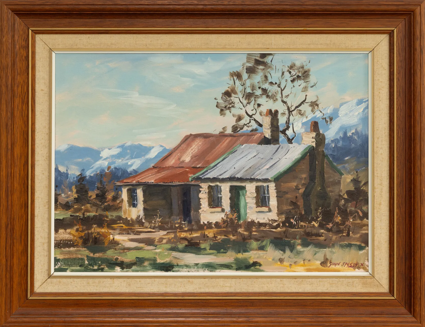 JOHN SPEEDY - Miner's Cottages, Central Otago | International Art Centre