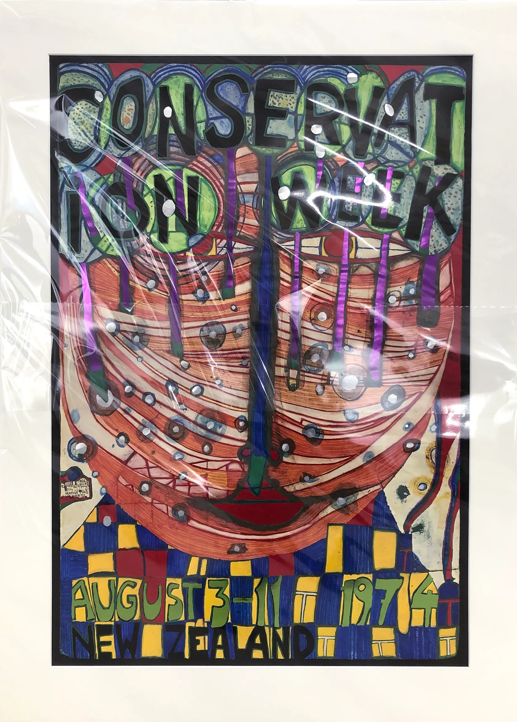 FRIEDRICH HUNDERTWASSER (Austrian 1928 - 2000), Conservation Week 1974 ...